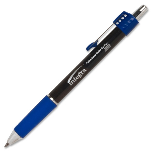 Integra Retractable Roller Gel Pen with Metal Clip - ITA30080 - Shoplet.com