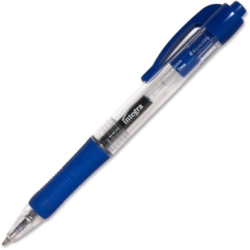 Integra Retractable 0.5mm Gel Pens - ITA36157 - Shoplet.com