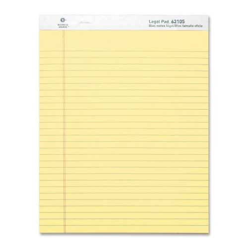 Business Source Micro-Perforated Legal Ruled Pads - BSN63105 - Shoplet.com