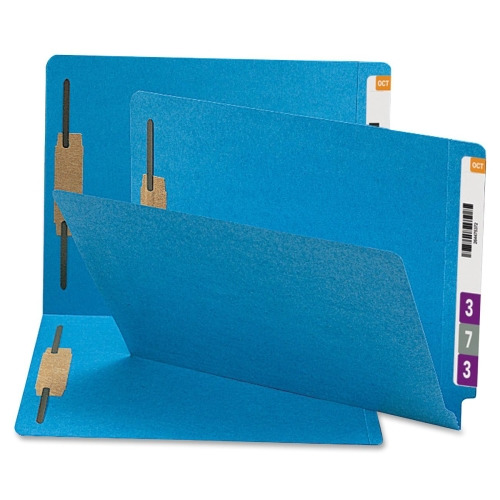 Smead 34170 Blue 100% Recycled End Tab Colored Fastener File Folders ... Smead 34170 Blue 100% Recycled End Tab Colored Fastener File Folders ...