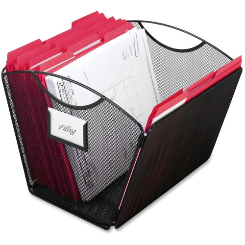 Safco Onyx Mesh Desktop Tub File - SAF2162BL - Shoplet.com