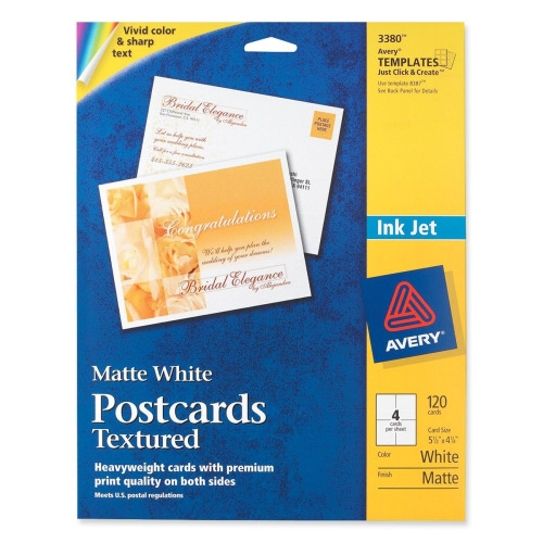Avery Matte Textured Postcards - AVE03380 - Shoplet.com