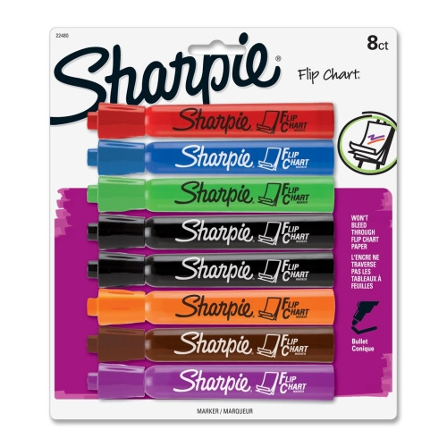 Sharpie Bullet Point Flip Chart Markers - SAN22480PP - Shoplet.com
