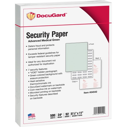 DocuGard Advanced Security Paper for Printing Prescriptions ...