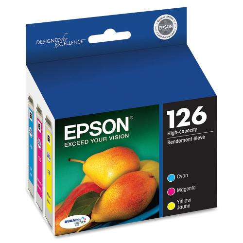 Epson DURABrite No. 126 Original Inkjet Ink Cartridge - Cyan, Magenta ...