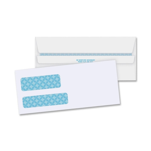 Business Source No. 9 Double Window Invoice Envelopes - BSN36681 ...