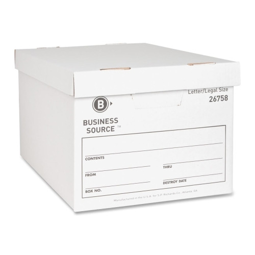 Business Source Lift-off Lid Heavy-Duty Storage Box - BSN26758 ...
