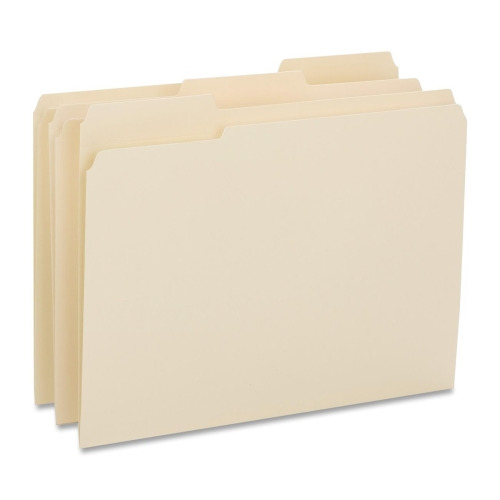 Business Source 1/3-cut 1-ply Tab File Folders - BSN16515 - Shoplet.com