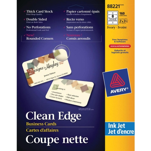 Avery Clean Edge 88221 Business Card - AVE88221 - Shoplet.com
