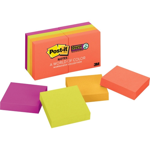 Post-it Super Sticky Notes - Playful Primaries Color Collection ...