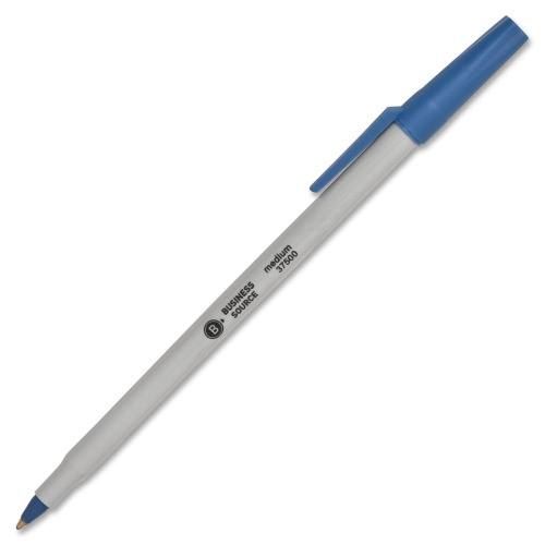 Business Source Medium Point Ballpoint Stick Pens - BSN37500 - Shoplet.com