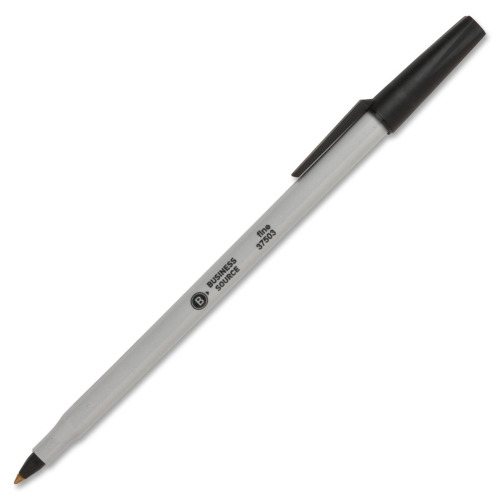 Business Source Fine Point Ballpoint Stick Pens - BSN37503 - Shoplet.com