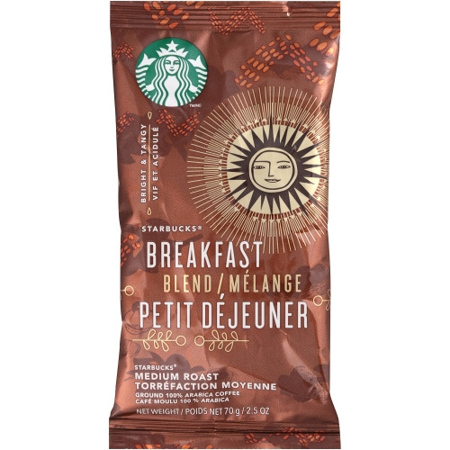 Starbucks Breakfast Blend Single Pot Ground Coffee Portion Pack ...