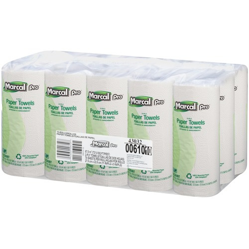 Marcal Pro 100% Recycled Paper Towels - MRC610 - Shoplet.com