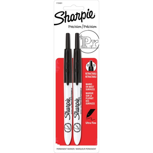 Sharpie Retractable Ultra-Fine Point Permanent Markers - SAN1735801 ...