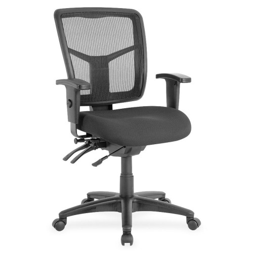 Lorell Ergomesh Swivel Mesh Mid-back Office Chair - LLR86802 - Shoplet.com