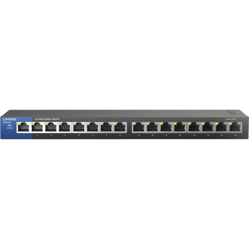 Linksys LGS116 16-Port Gigabit Ethernet Switch - LNKLGS116 - Shoplet.com