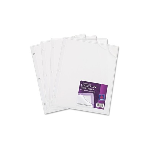 Avery Corner Lock Plastic Sleeves, Clear, Pack of 4 (72269) - AVE72269 ...