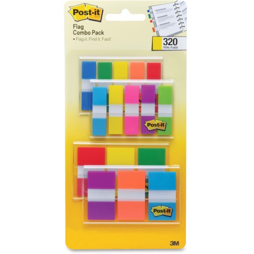 3m Post-it Flags, Assorted Color Combo Pack - MMM683XL1 - Shoplet.com