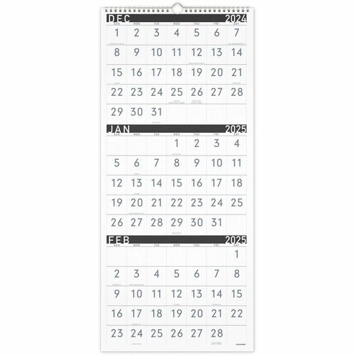 At-A-Glance Contemporary 3-Month Reference Wall Calendar - AAGPM11X28 ...