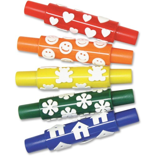 Creativity Street Set A Foam Pattern Rolling Pins - PACAC9084 - Shoplet.com