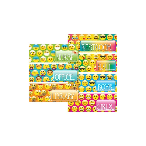 Ashley Emoji Design Decorative Hall Pass - ASH10697 - Shoplet.com