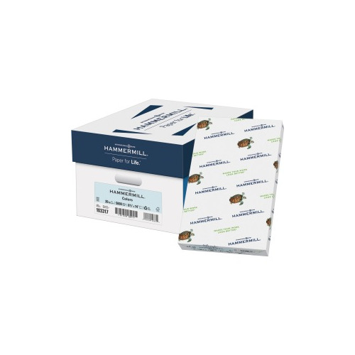International Paper Hammermill Colors Recycled Copy Paper - Blue ...