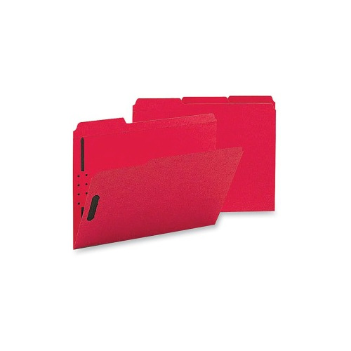 Business Source 1/3 Tab Cut Letter Recycled Fastener Folder - BSN17269 ...
