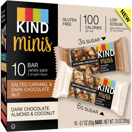 KIND Minis Snack Bar Variety Pack - KND26678 - Shoplet.com
