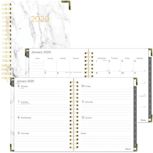 Blueline Marble Weekly/Monthly Planner - REDC3800201 - Shoplet.com