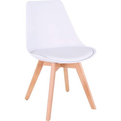 Lorell Curved Modern Shell Guest Chair - LLR42956 - Shoplet.com