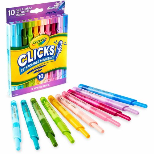 Crayola Clicks Retractable Markers - CYO588373 - Shoplet.com