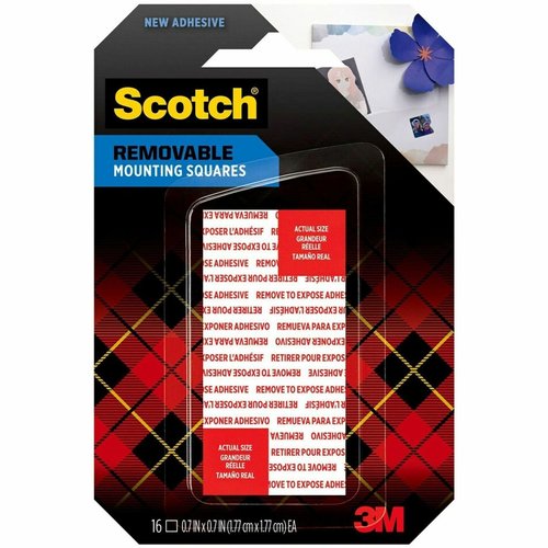 3m Scotch Removable Double-Sided Mounting Squares - MMM108AMSSQ16 ...
