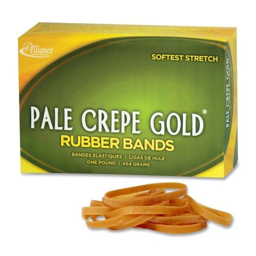 Alliance Rubber Pale Crepe Gold Rubber Bands - ALL20185 - Shoplet.com