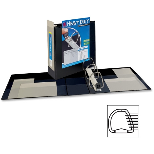 Avery Heavy-Duty View 3 Ring Binder, 4" One Touch EZD Rings, Black ...