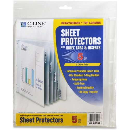 C-Line Top-Loading Sheet Protectors - CLI05557 - Shoplet.com
