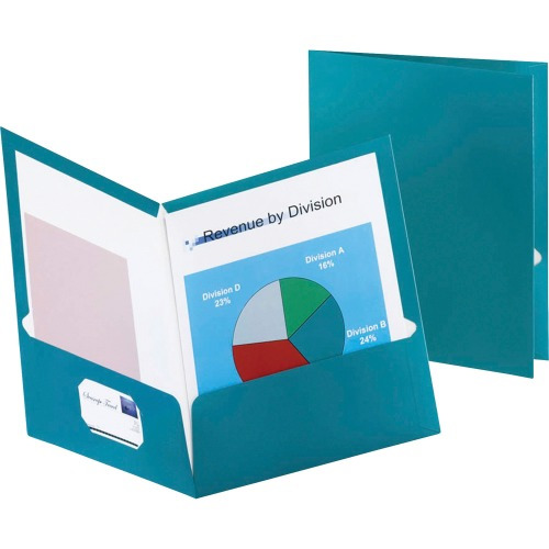 Oxford Metallic Two Pocket Folders - OXF5049561 - Shoplet.com