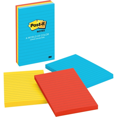 Post-it Notes Original Lined Notepads - Floral Fantasy Color Collection ...
