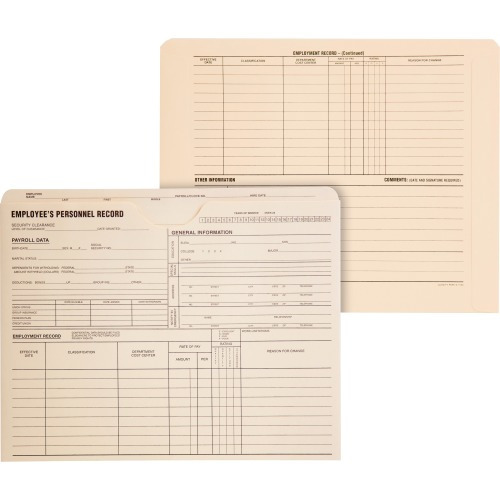 Quality Park Employee's Personnel Record Files - QUA69999 - Shoplet.com