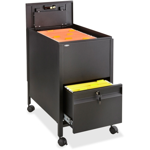 Safco Rollaway Mobile File Cart - SAF5364BL - Shoplet.com