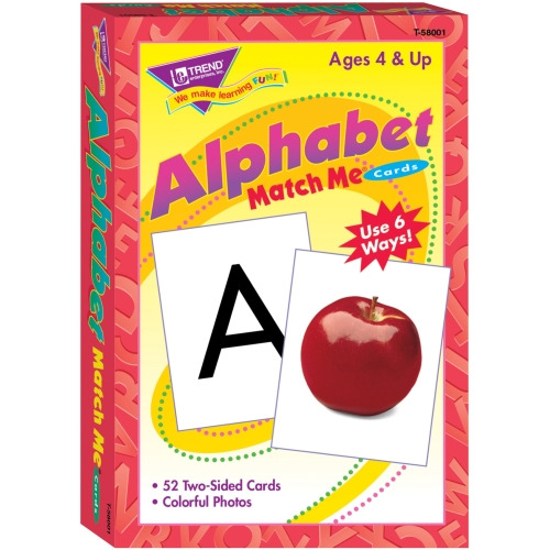 Trend Alphabet Match Me Flash Cards - TEPT58001 - Shoplet.com