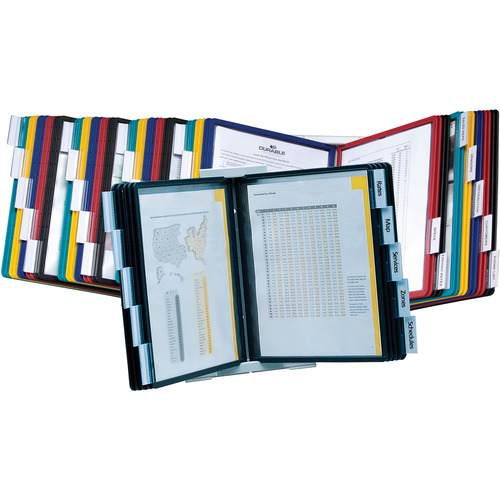 DURABLE InstaView Desktop Reference System, Desktop - 10 Panels ...