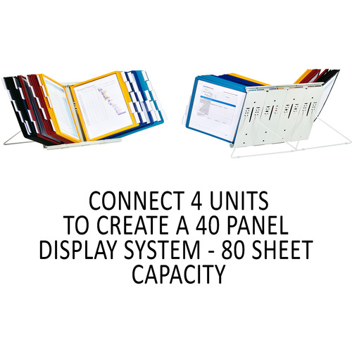 DURABLE InstaView Desktop Reference System, Desktop - 10 Panels ...
