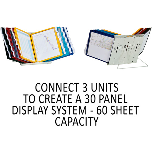 DURABLE InstaView Desktop Reference System, Desktop - 10 Panels ...