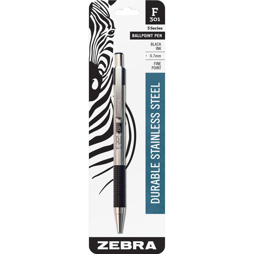 Zebra Pen F-301 Retractable Ballpoint Pen - ZEB27111 - Shoplet.com