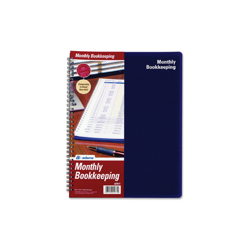 Adams Monthly Bookkeeping Record Book - ABFAFR71 - Shoplet.com