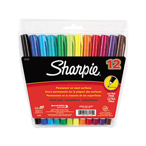Sharpie Pen Sharpie Ultra Fine Point Permanent Marker - Red Ink Pen ...