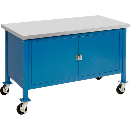 Global Industrial Mobile Cabinet Workbench - ESD Safety Edge 72""W x 30 ...