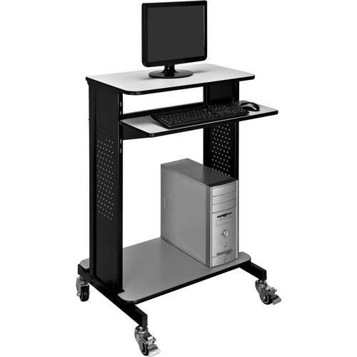 Nexel Global Industrial Mobile Computer Workstation & Standing Desk ...
