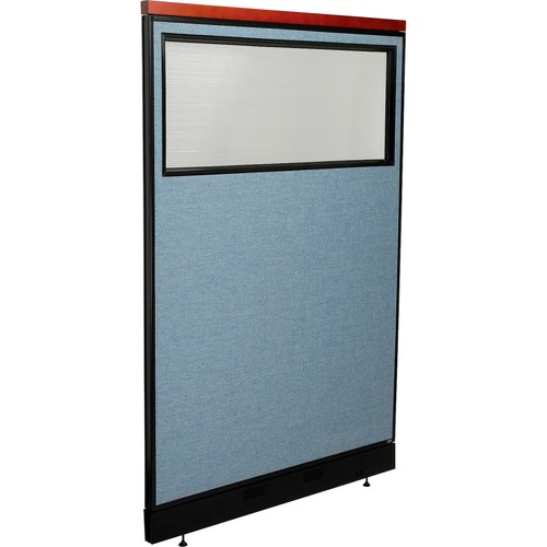 Interion Deluxe Office Partition Panel w/Partial Window & Pass-Thru ...
